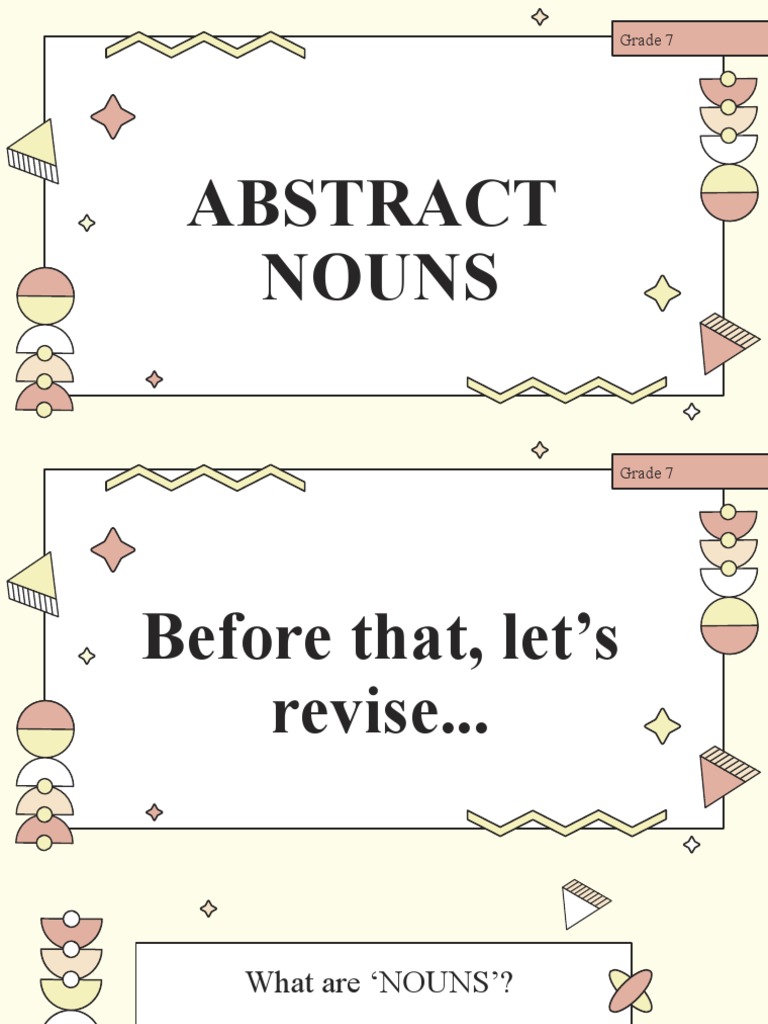 Nouns: Grade 7 | PDF