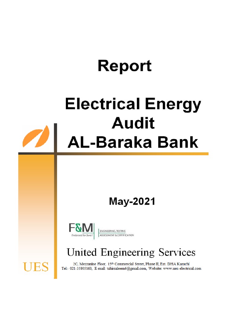 Electrical Energy Audit Report | PDF | Efficient Energy Use | Energy ...