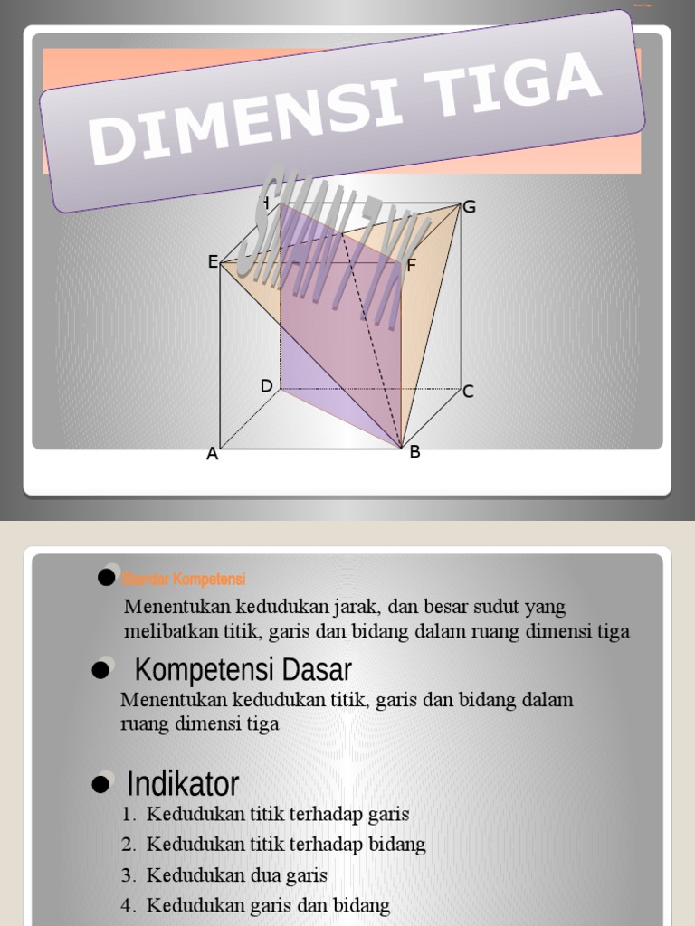 Dimensi Tiga | PDF