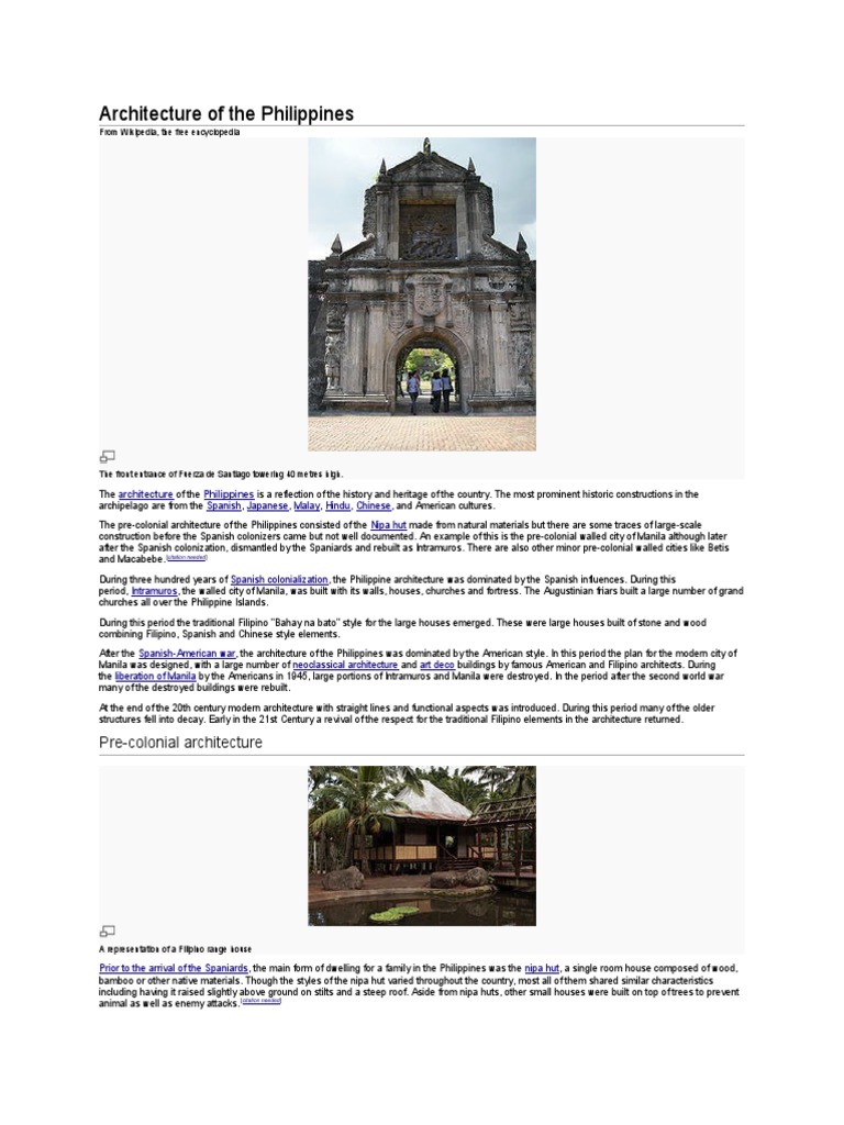 Architecture of The Philippines | PDF