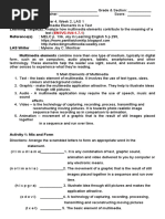 Grade 4 - ICT Worksheet 1 | PDF