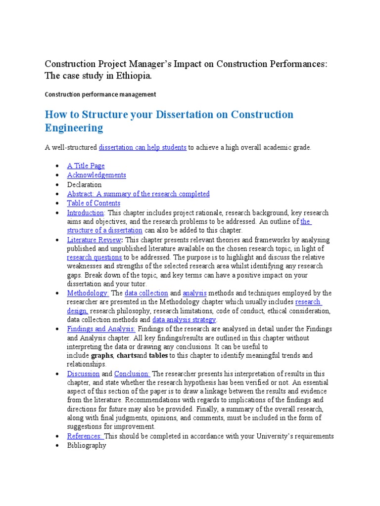 The Construction Project Manager | PDF | Thesis | Science