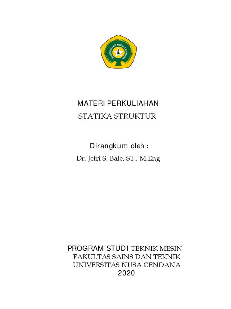 Materi Statika Struktur Teknik Mesin | PDF