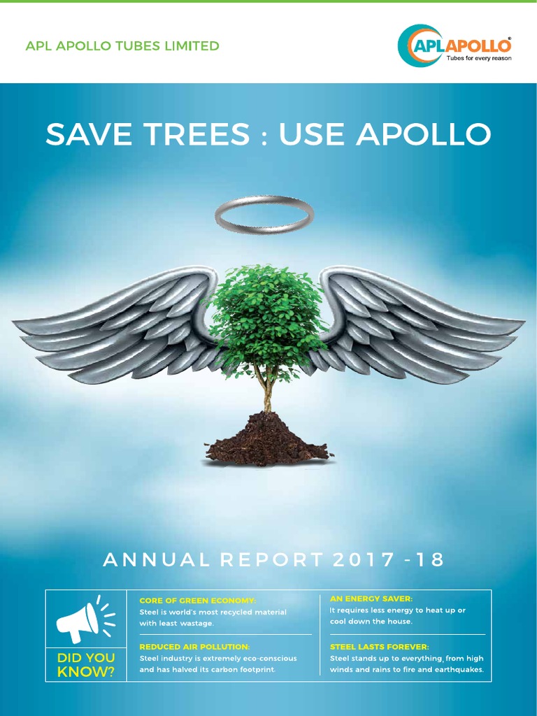 Apl Apollo Annual Report 2017-18 | PDF | Pipe (Fluid Conveyance ...
