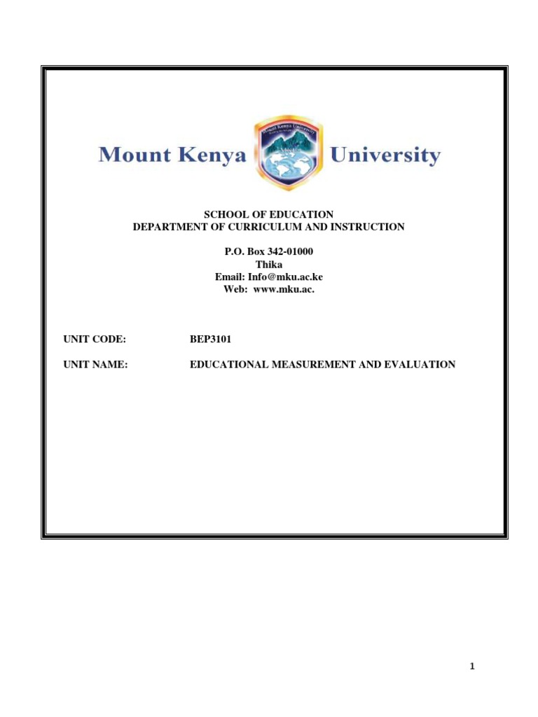 School of Education Department of Curriculum and Instruction P.O. Box ...