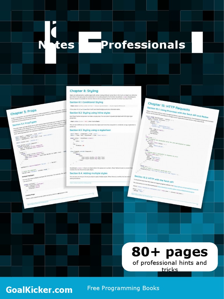 React Native Notes For Professionals | PDF | Android (Operating System ... React Native Notes For Professionals | PDF | Android (Operating System ...
