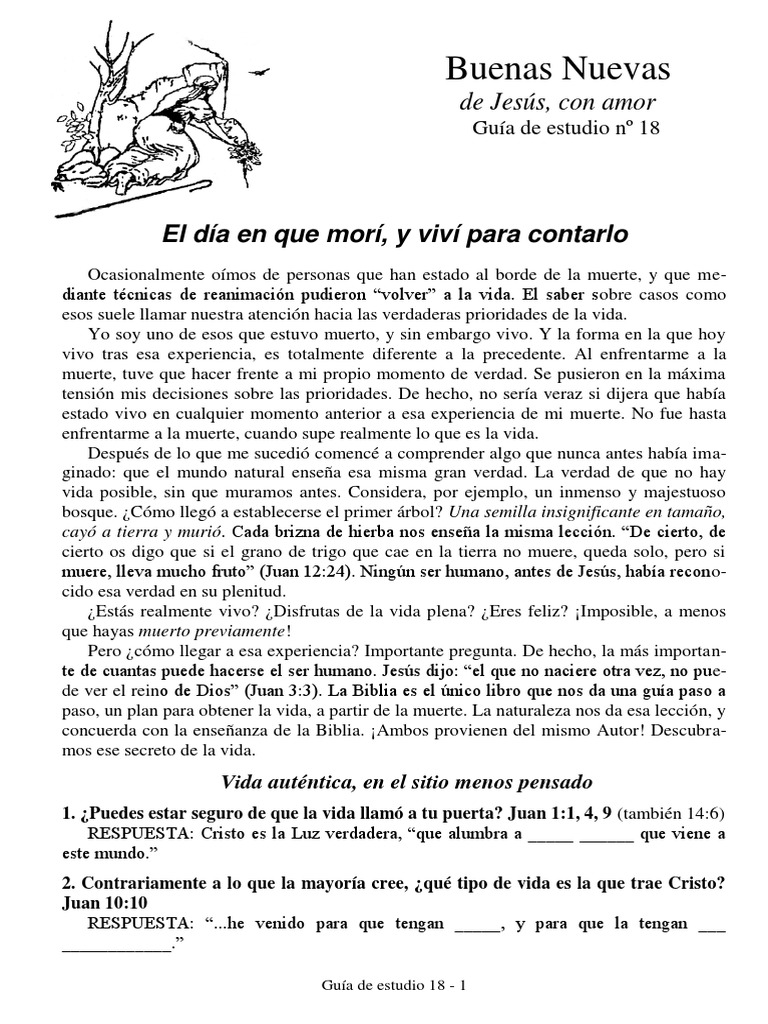 La muerte como camino a la vida | PDF | Cristo (título) | Jesús