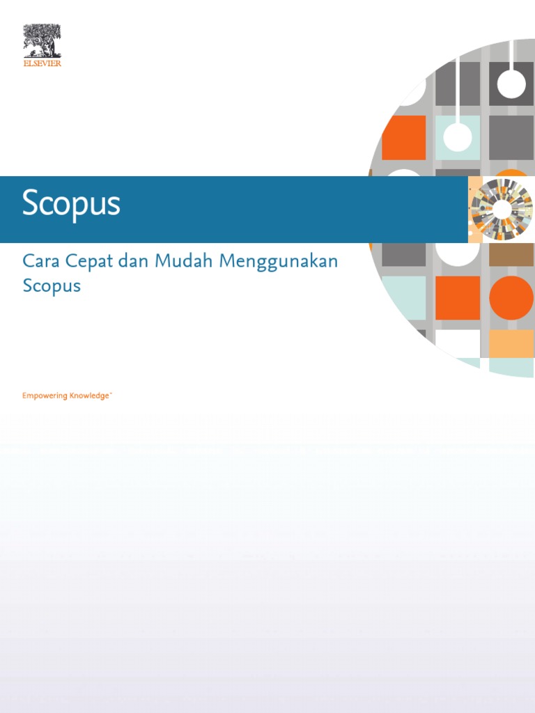 Scopus. Cara Cepat Dan Mudah Menggunakan Scopus | PDF