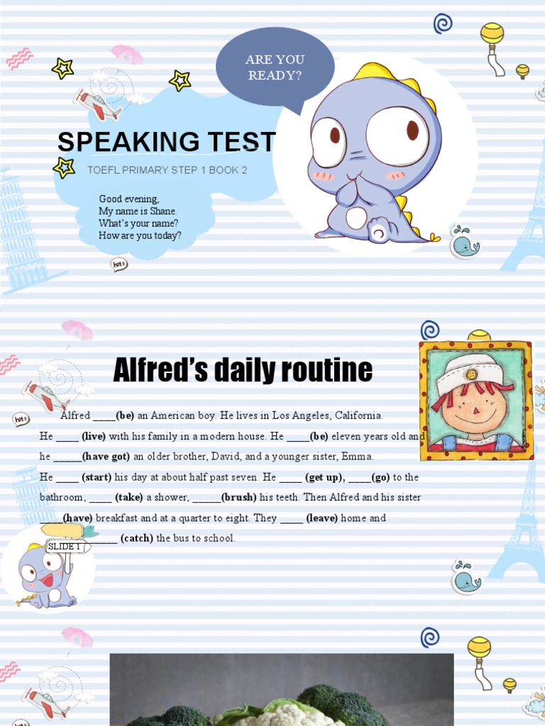 Toefl Primary Step 1 Book 2 Speaking Test | PDF