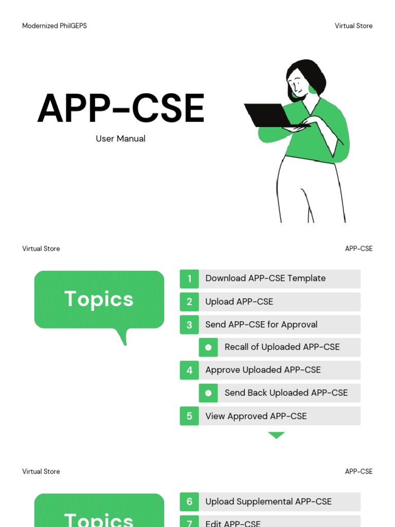 APP CSE - User Manual | PDF | Menu (Computing) | Login