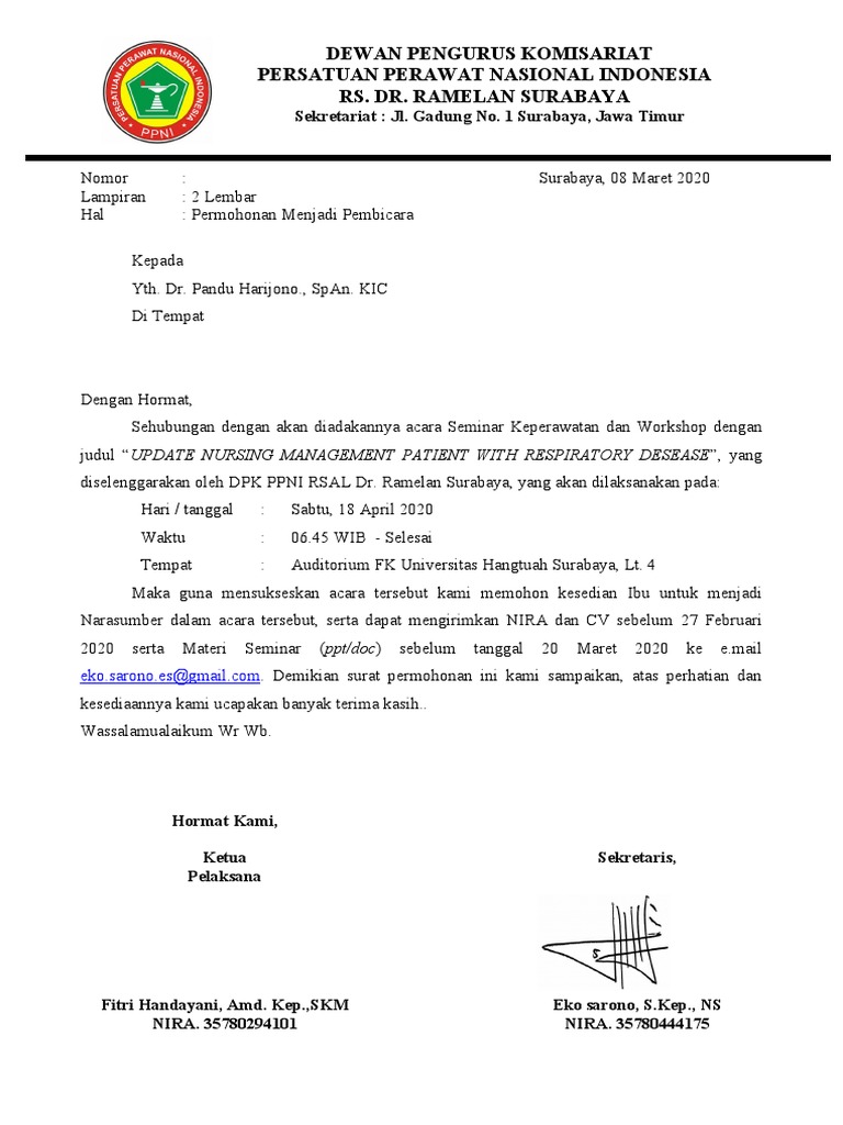 Contoh Surat TOR | PDF