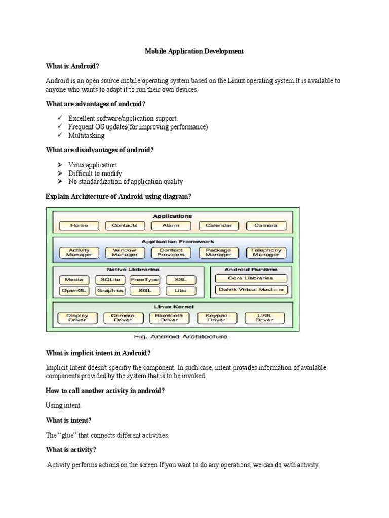 Mobile Application Development Past | PDF | Android (Operating System) | Eclipse (Software)