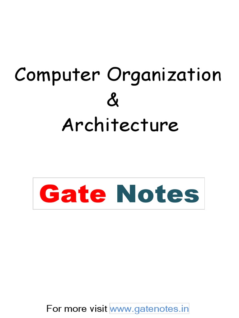 Computer Organization & Architecture: Notes | PDF | World Wide Web ...