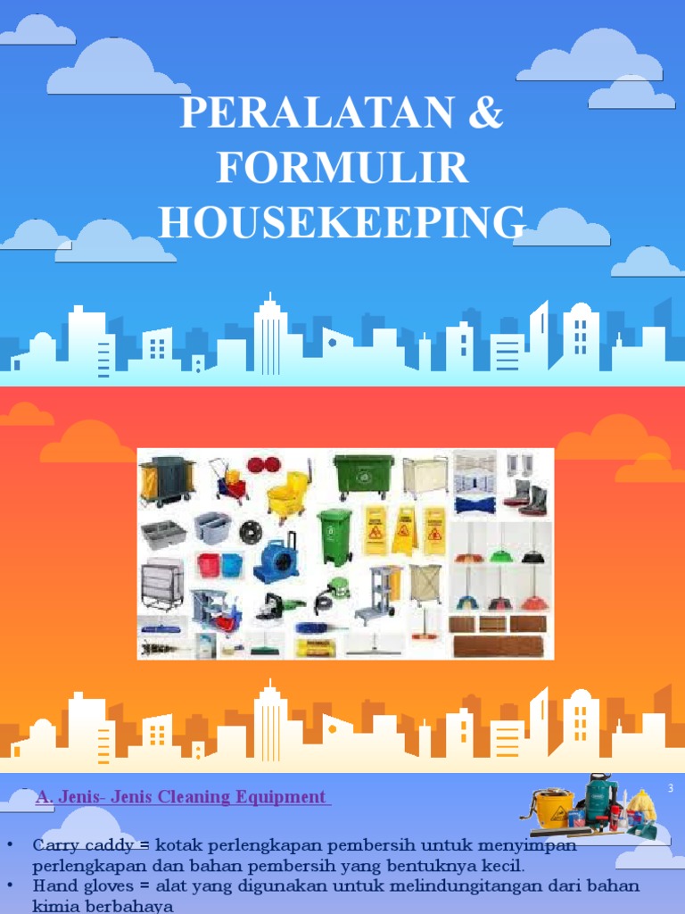 Peralatan Dan Formulir House Keeping Edi | PDF