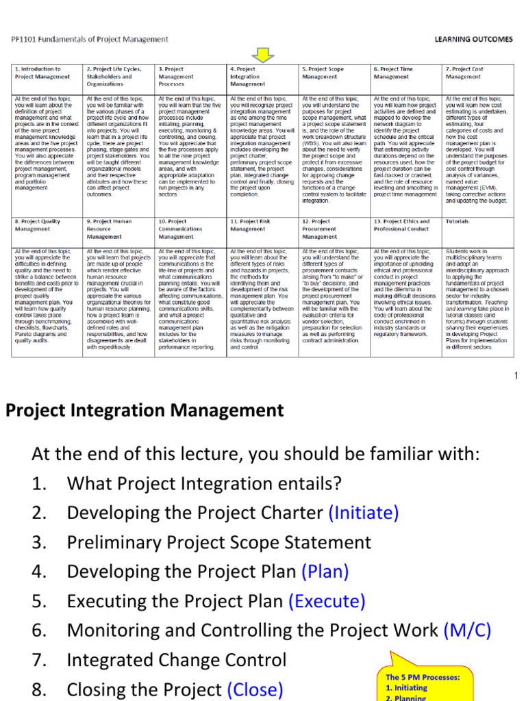 4 Project Integration Management | PDF | Business