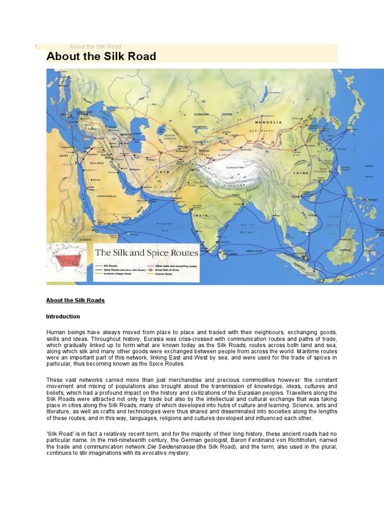 About The Silk Road | PDF | Silk Road | Trade