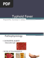 Pathophysiology and Schematic Diagram of Typhoid Fever | PDF