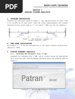 MSC Patran Nastran Student Tutorial | PDF | Stress (Mechanics) | Truss