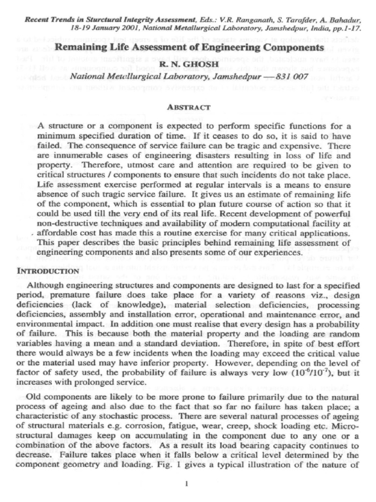 Remaining Life Assesment | PDF | Fracture | Fracture Mechanics