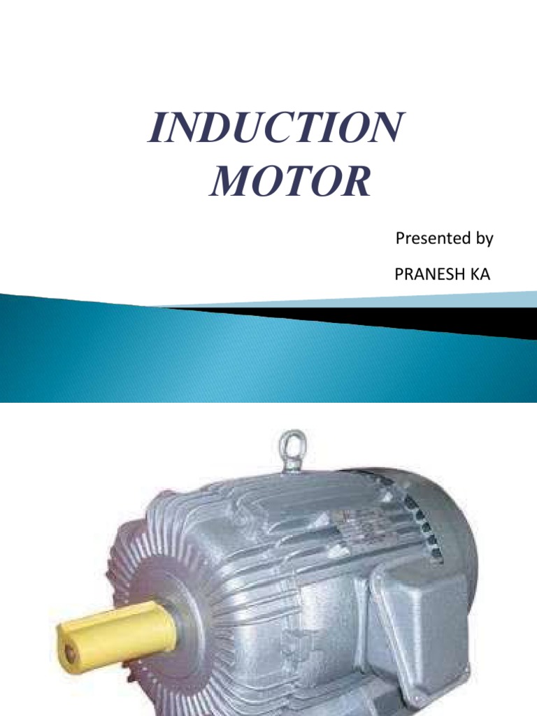 Induction Motor: Presented by Pranesh Ka | PDF | Electric Motor | Physical Quantities