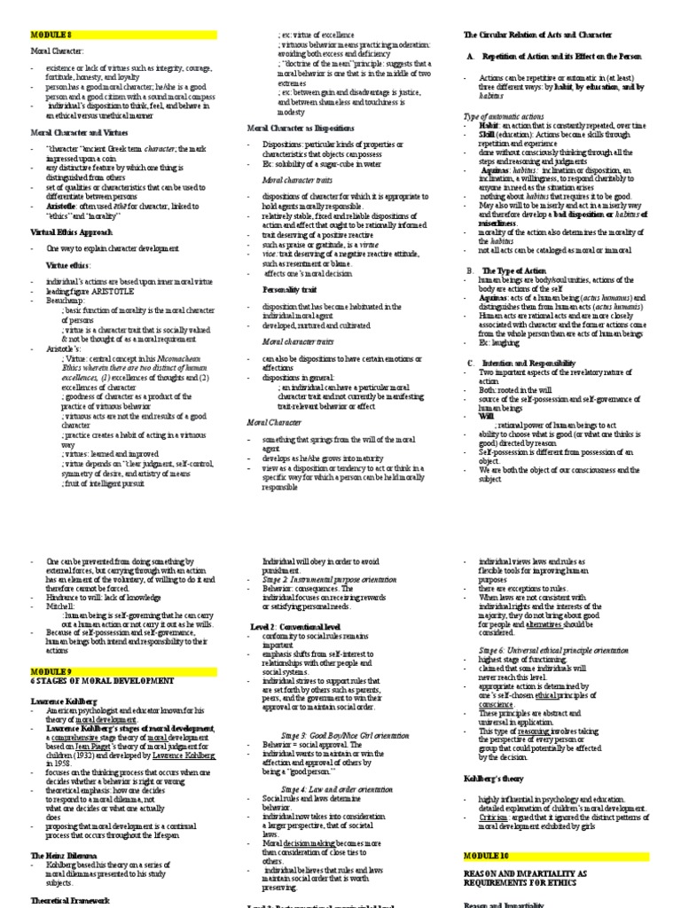 Ethics Finals Reviewer | PDF | Virtue | Morality