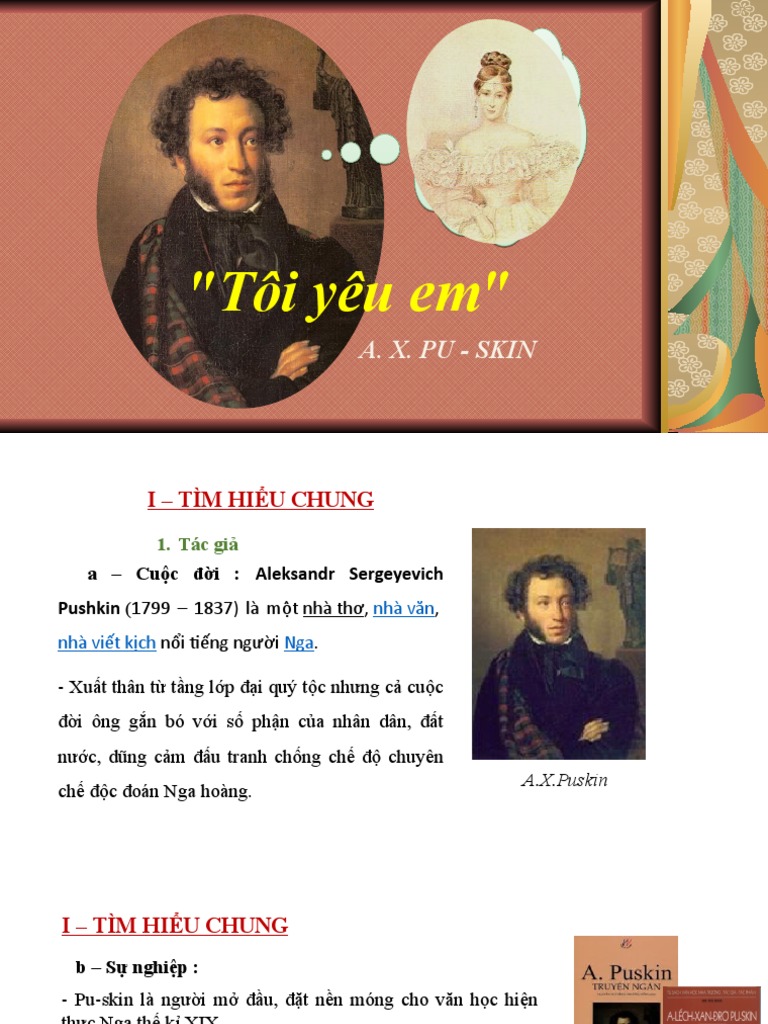 I Loved You - Aleksandr Sergeyevich Pushkin | PDF