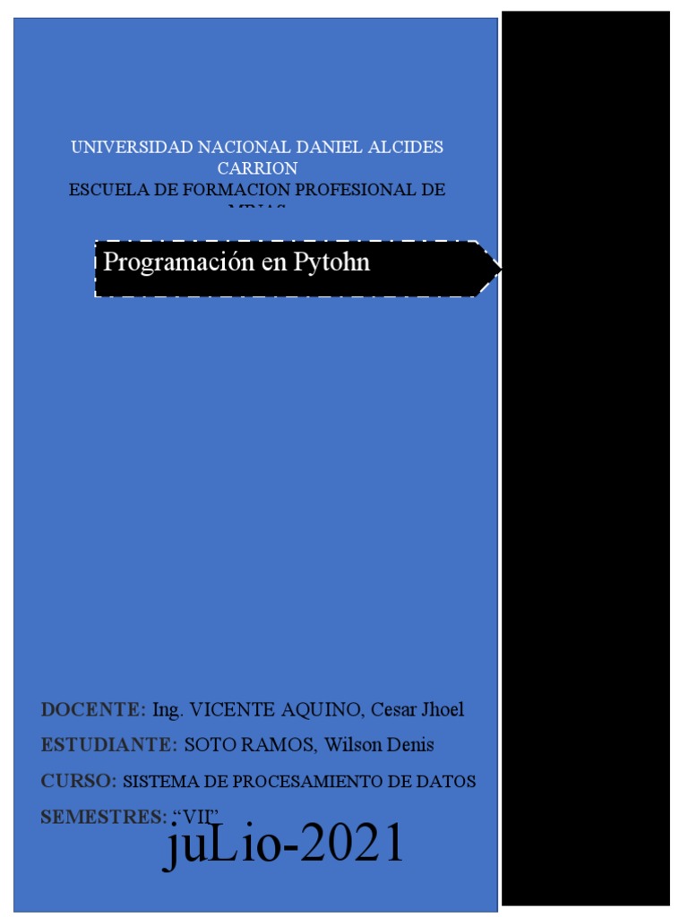 Programación en Pytohn | PDF | Lenguaje de programación | Python ...