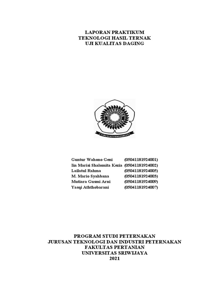 Uji Kualitas Daging: Marbling & pH | PDF | Kesehatan Holistik