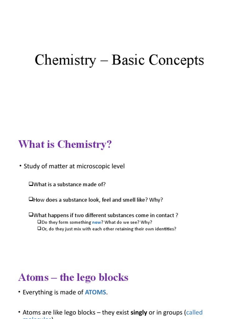 Chemistry Basics: Atoms, Reactions, Mixtures | PDF