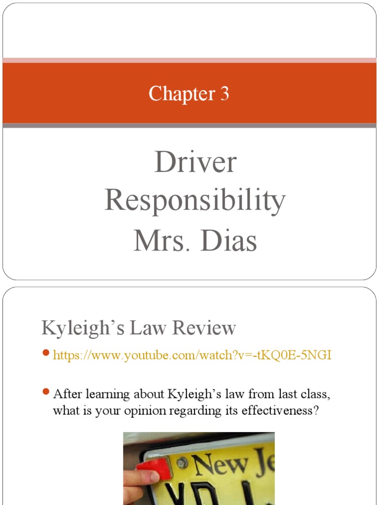 Chapter 3 Driver Responsibility | PDF | Seat Belt | Airbag