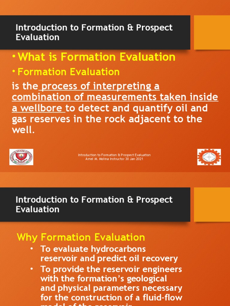 Formation Evaluation Methods Overview | PDF | Chemical Engineering ...