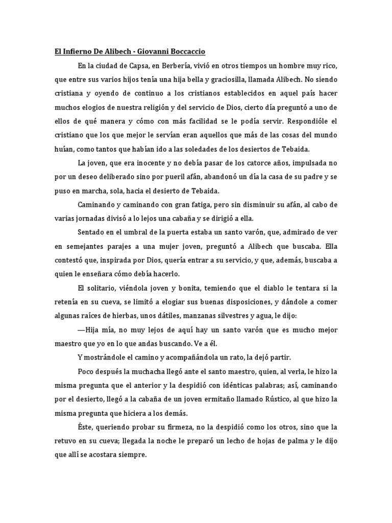 El Infierno de Alibech | PDF | Diablo | Infierno