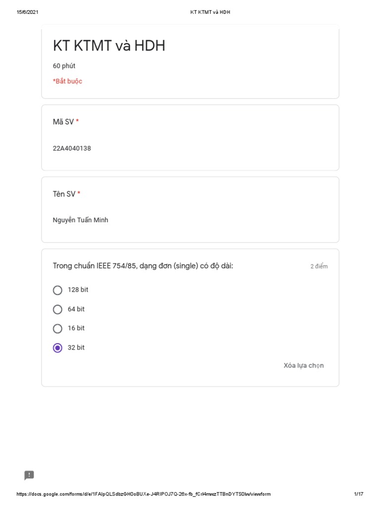 KT KTMT Và HDH | PDF