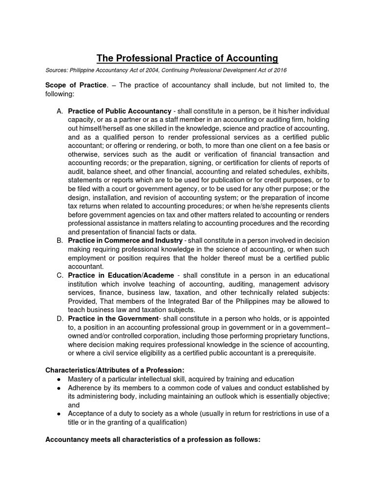 04 The Professional Practice of Accounting | PDF | Certified Public ...