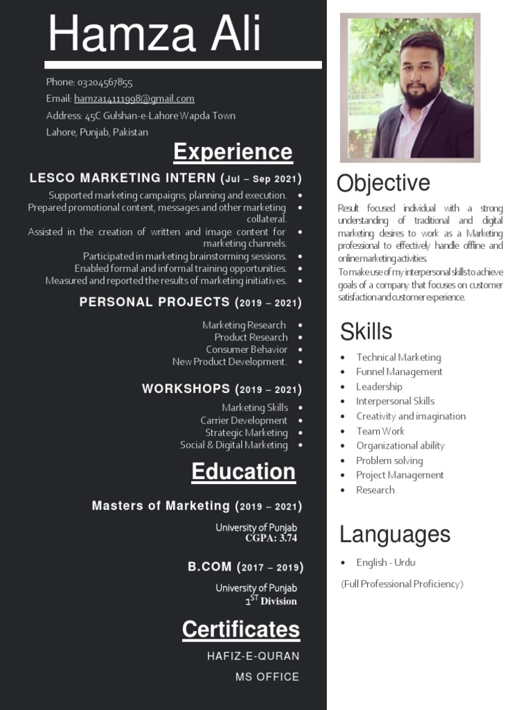 Aspiring Marketing Professional | PDF | Marketing | Digital Marketing