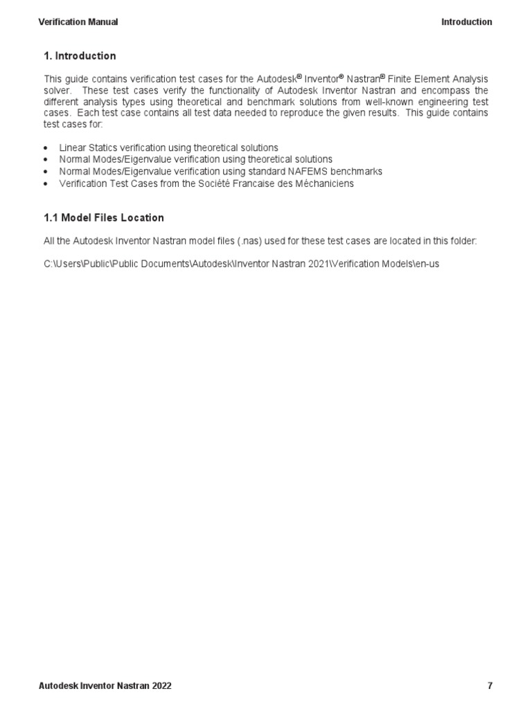 Nastran Verification Manual-7 | PDF | Teaching Methods & Materials | Computers