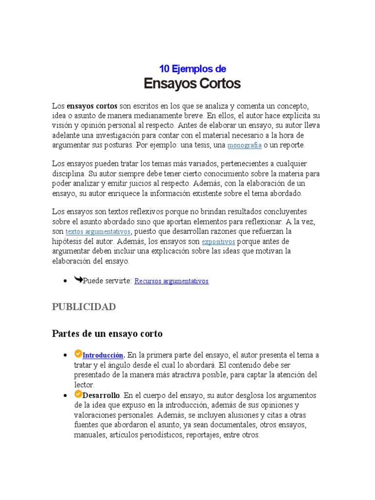 Ejemplos De Ensayos Ensayo Filosófico Wikipedia, La Enciclopedia
