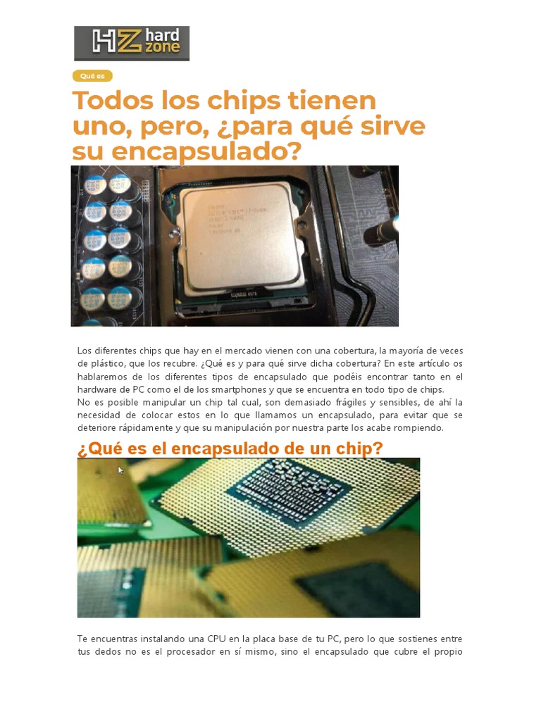 Documento - Encapsulados | PDF | Microprocesador | Circuito integrado