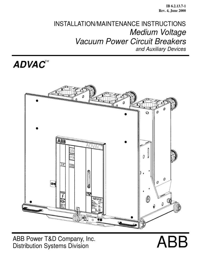 ADVAC Installation Maint Instruc | PDF | Switch | Insulator (Electricity)