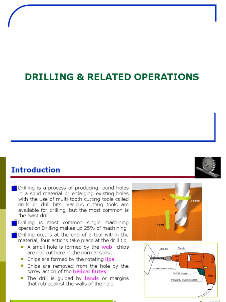 Drilling - Production Process - Related Operations | PDF | Drilling | Drill