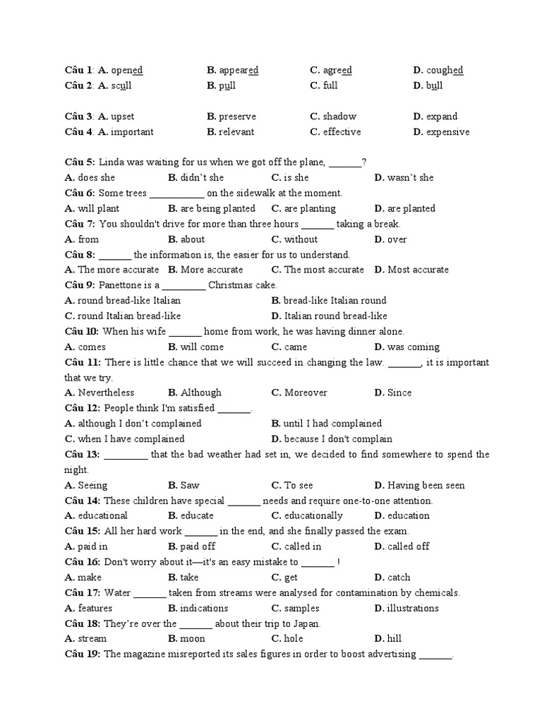 Tong On Ngu Phap 03 Azota | PDF