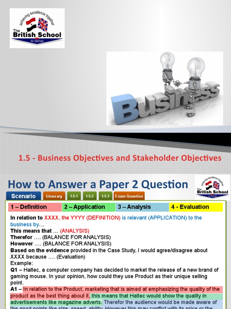 1.5 Business Objectives and Stakeholder Objectives | PDF | Profit ...
