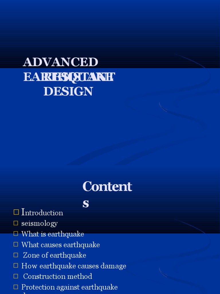 Advanced Earthquake Resistant Design | PDF | Earthquakes | Seismology