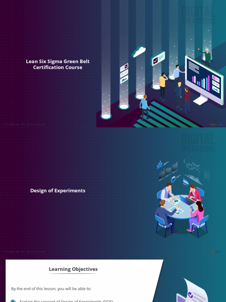 DOE in Lean Six Sigma Training | PDF | Experiment | Design Of Experiments