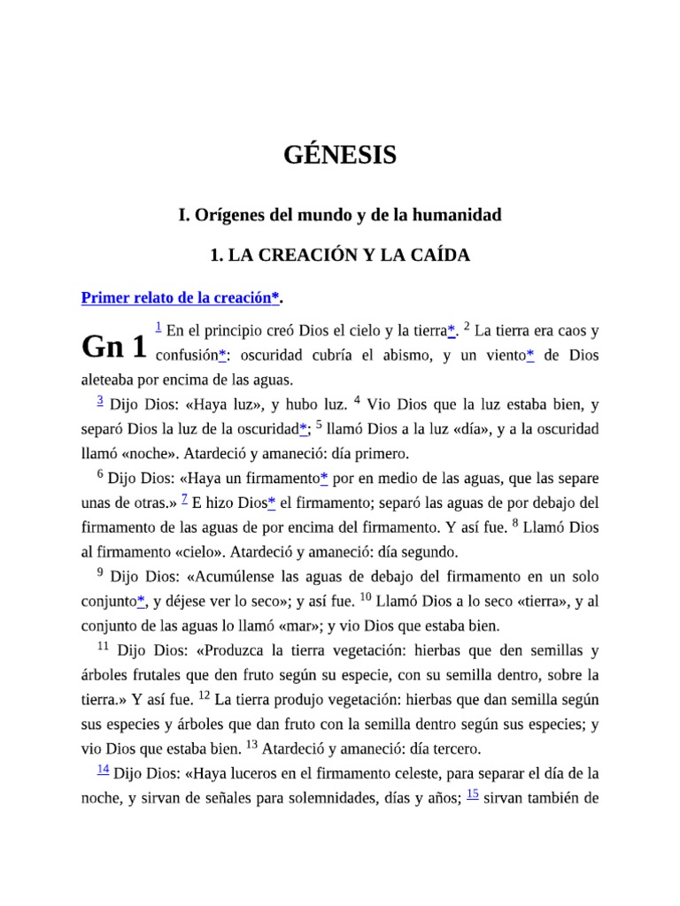 Génesis. Completo | PDF