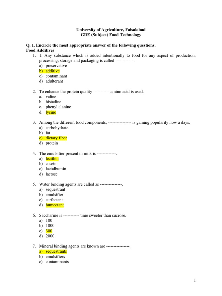 Paper 2 GRE Questions | PDF | Hazard Analysis And Critical Control ...