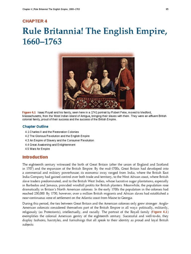 The Rise of the English Empire, 1660-1763 | PDF | Atlantic Slave Trade