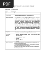 Contoh Rancangan Asesmen Formatif Dan Sumatif | PDF | Karier & Perkembangan