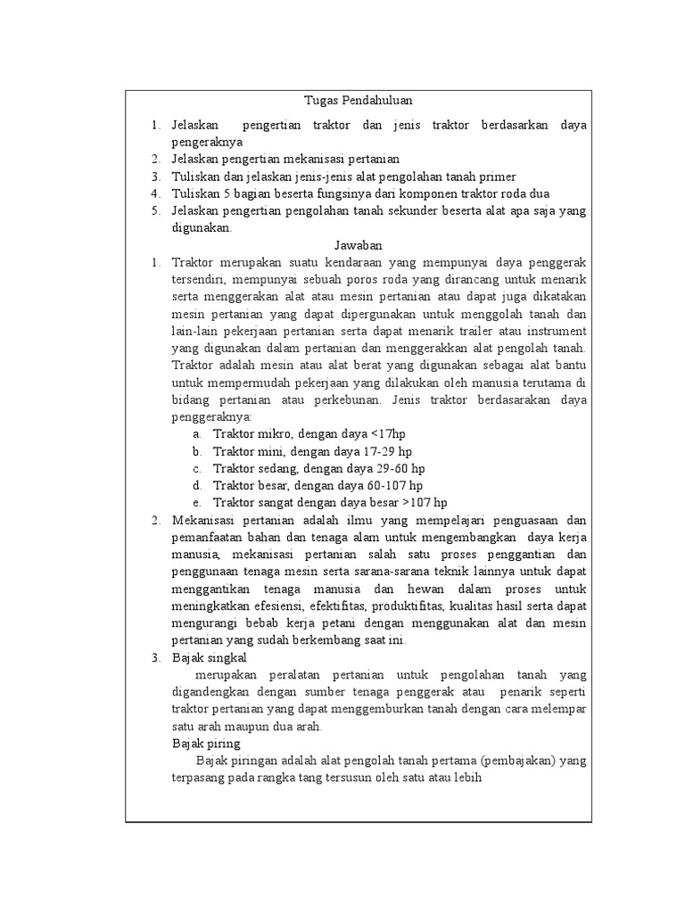 TP Traktor Roda 2 | PDF