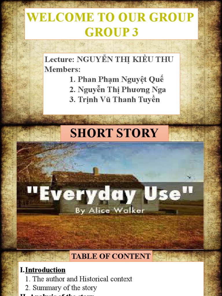 Analysis of Alice Walker's "Everyday Use" | PDF | Social Science ...
